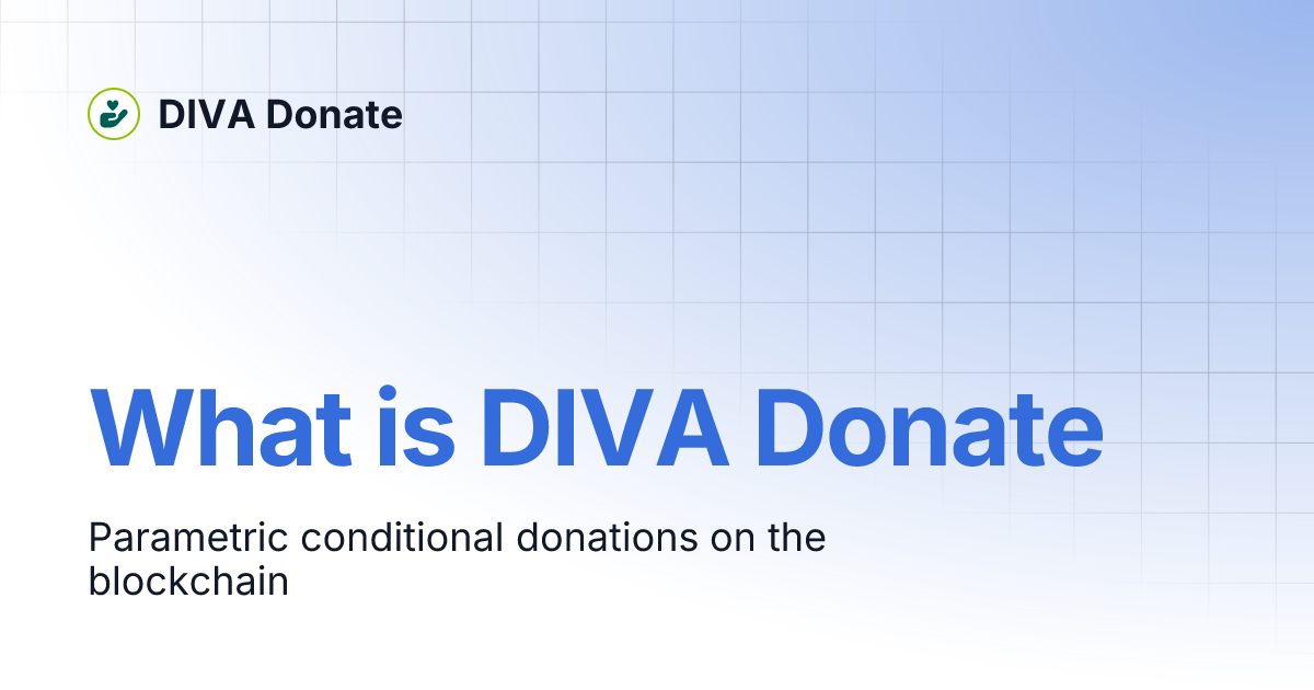 What is DIVA Donate | DIVA Donate